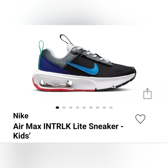 Nike | Shoes | Nwt Nike Air Max Intrlk Lite Kids Sneakers Black Blue ...